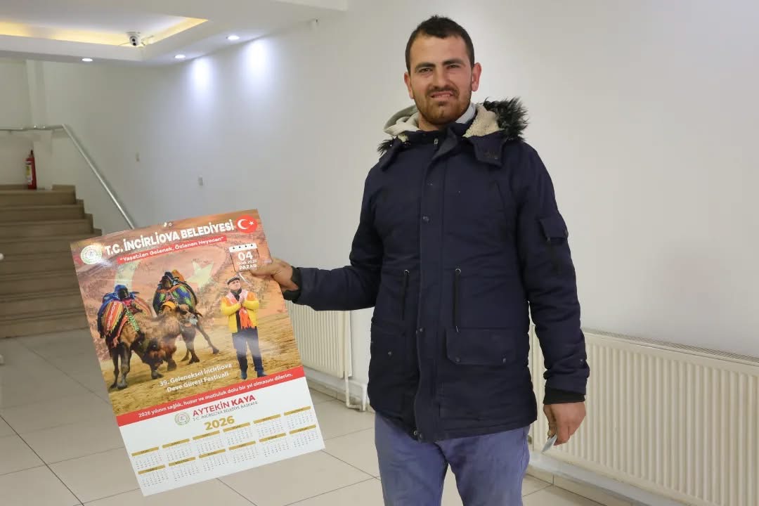 İncirliova Belediyesi 2026 yılı takvimlerini ücretsiz dağıtmaya başladı